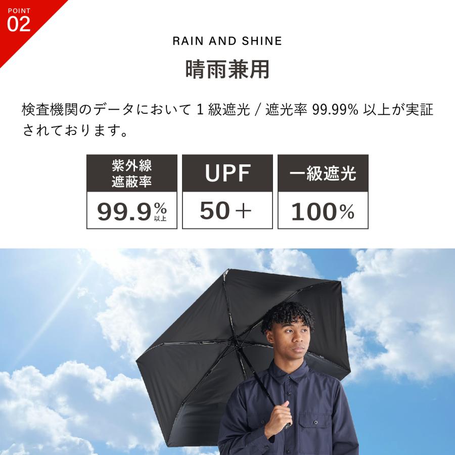 MAGICAL TECH マジカルテック 日傘 折りたたみ 完全遮光 遮光率100% メンズ レディース 晴雨兼用 軽量 UVカット estaa 58cm 30226-12 : mgt ...