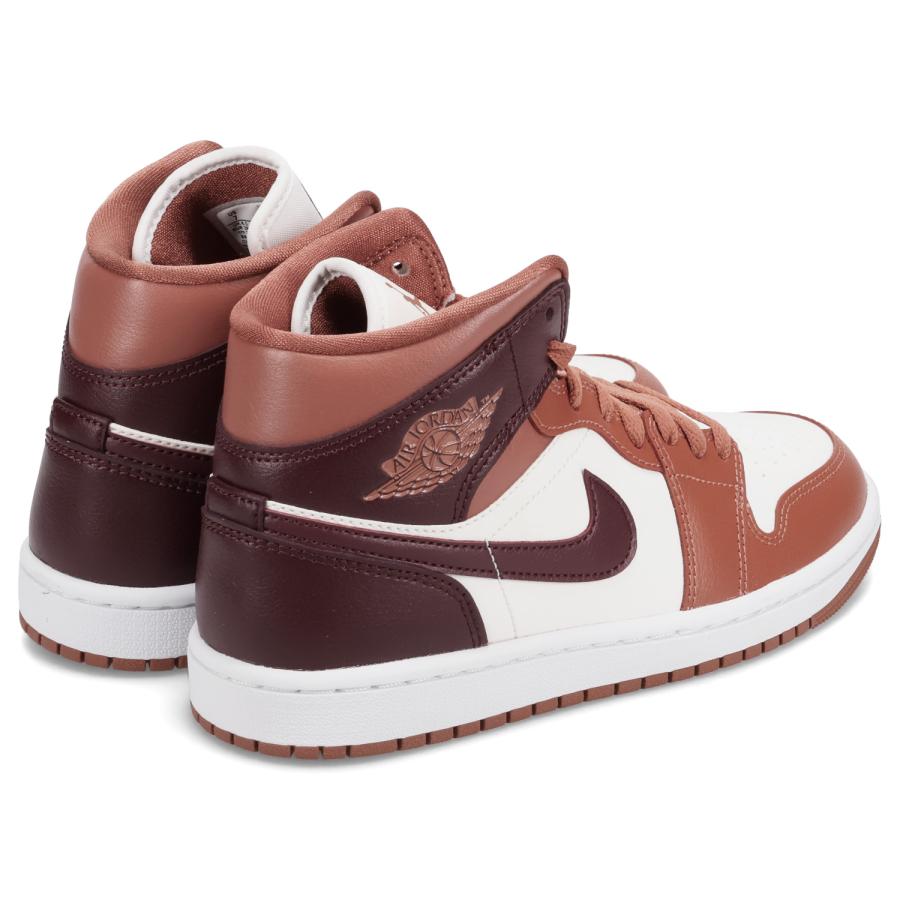 NIKE ナイキ エアジョーダン1 ミッド スニーカー レディース WMNS AIR JORDAN 1 MID ワインレッド BQ6472 ...