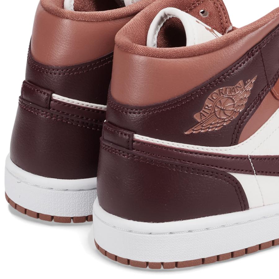 NIKE ナイキ エアジョーダン1 ミッド スニーカー レディース WMNS AIR JORDAN 1 MID ワインレッド BQ6472 ...