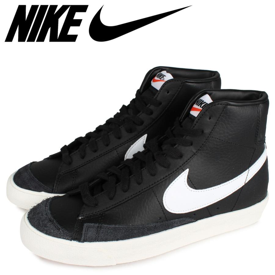 NIKE ナイキ ブレザー ミッド スニーカー メンズ BLAZER MID 77 VINTAGE ブレイザー ブレーザー ブラック 黒 ...