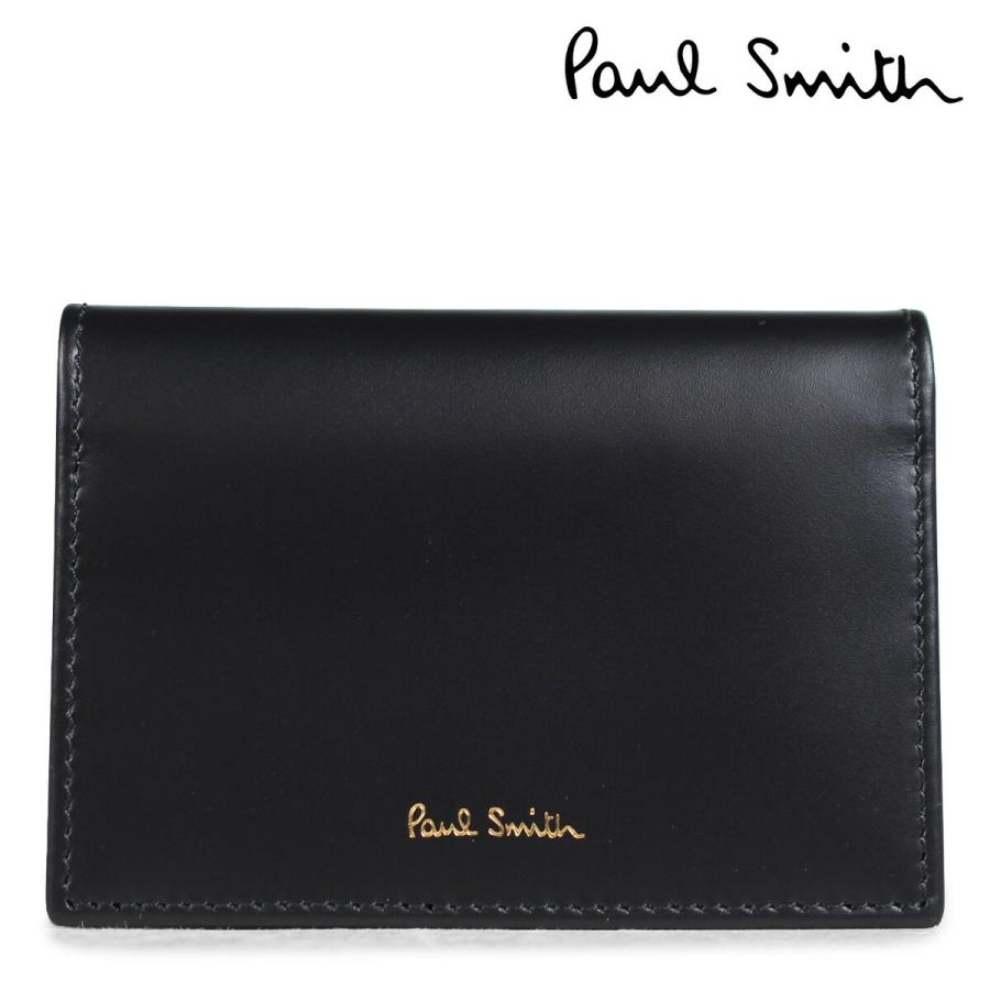 Paul Smith ポールスミス 名刺入れ メンズ カードケース FOLD OVER CREDIT CARD CASE 4776 W761A 79 ブラック : inglewood ...