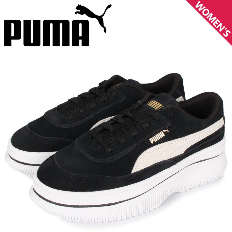 PUMA プーマ デバ スエード スニーカー レディース デヴァ スウェード DEVA SUEDE WNS ブラック 黒 372423-03 ...