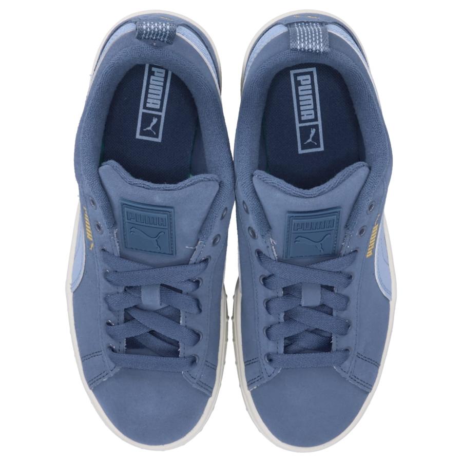PUMA プーマ メイズ ウェッジ スウェード スニーカー レディース 厚底 MAIZE WEDGE SUEDE ライト ブルー 386744 ...