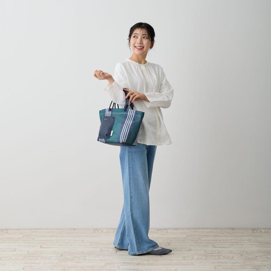 ROOTOTE ルートート バッグ トートバッグ SC.デリ.ストライプ.ウエッファ-B レディース A5 軽量 ブルー グリーン パープル 1084 : inglewood Beauty ...