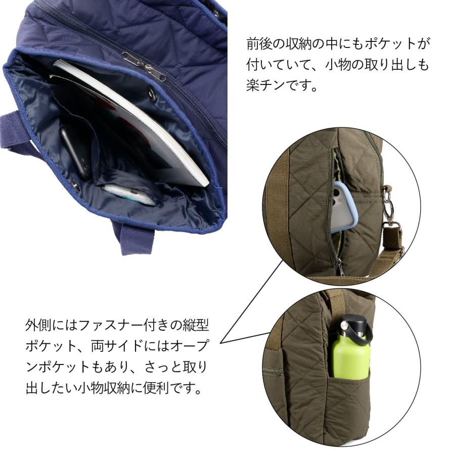 ルートート ROOTOTE バッグ トートバッグ ショルダー メンズ レディース ファスナー付 斜めがけ 巾着付き キルティング 1154 : rtt-1154 : inglewood ...