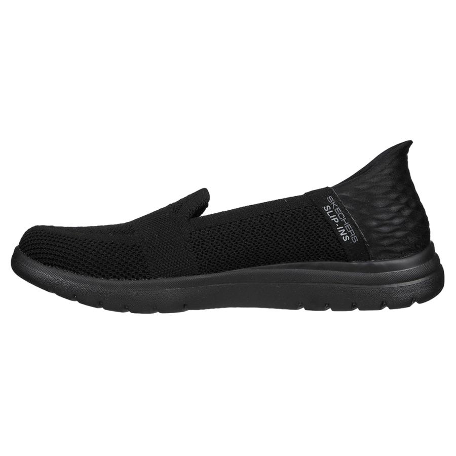 SKECHERS スケッチャーズ スリッポン スニーカー スリップインズ オンザゴー フレックス レディース ブラック 黒 136541 予約 ...