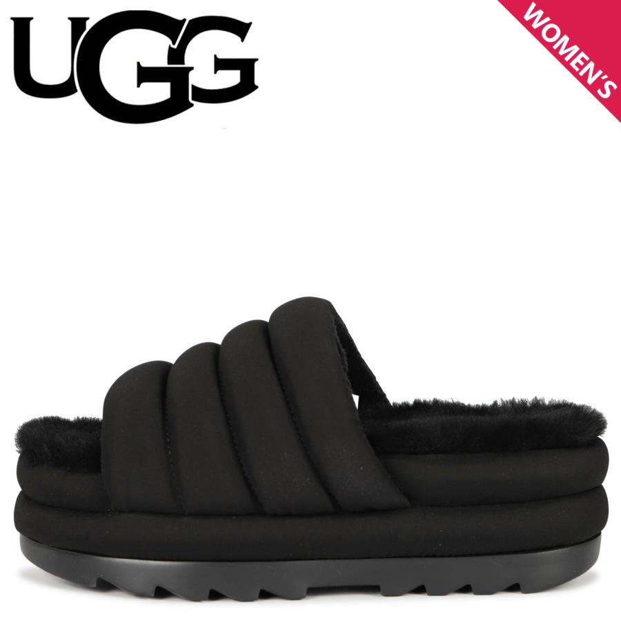 UGG アグ マキシ スライド サンダル レディース 厚底 MAXI SLIDE ブラック 黒 1126377 : inglewood Beauty - 通販 - Yahoo!ショッピング