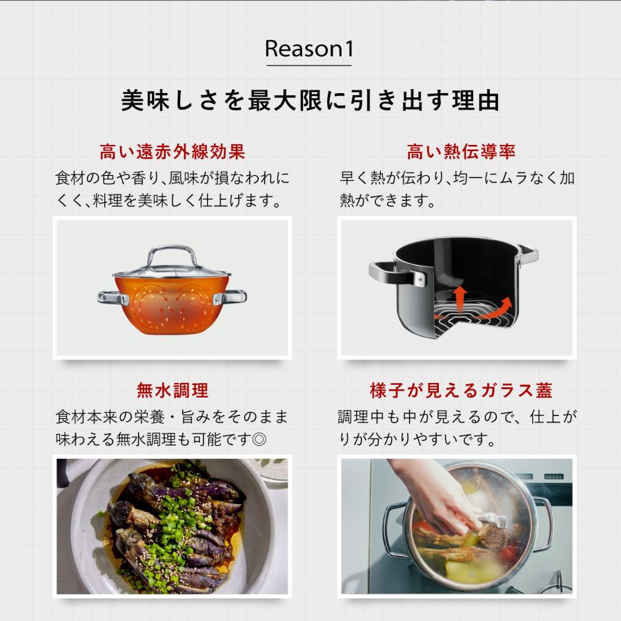 WMF ヴェーエムエフ 鍋 両手鍋 フュージョンテック ミネラル ライスポット 20cm 深型 ホーロー HIGH CASSEROLE グレー ワインレッド : inglewood ...