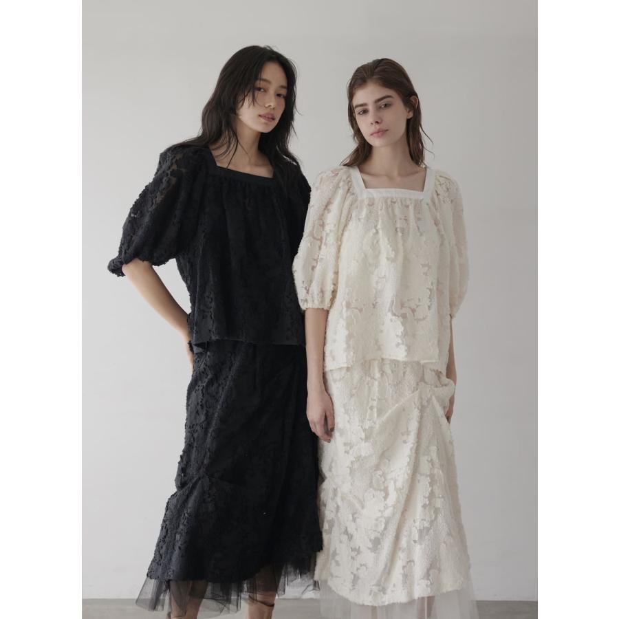 COEL（コエル） チュールレイヤードシアージャガードスカート : ビッグ