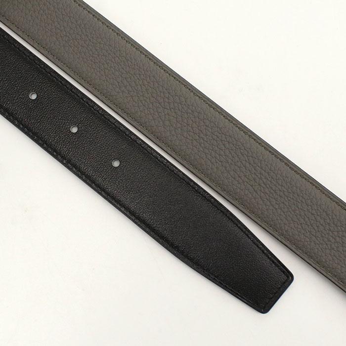 HERMES（エルメス） ベルト NOIR-GREY メンズ ブラック : ビッグヒット