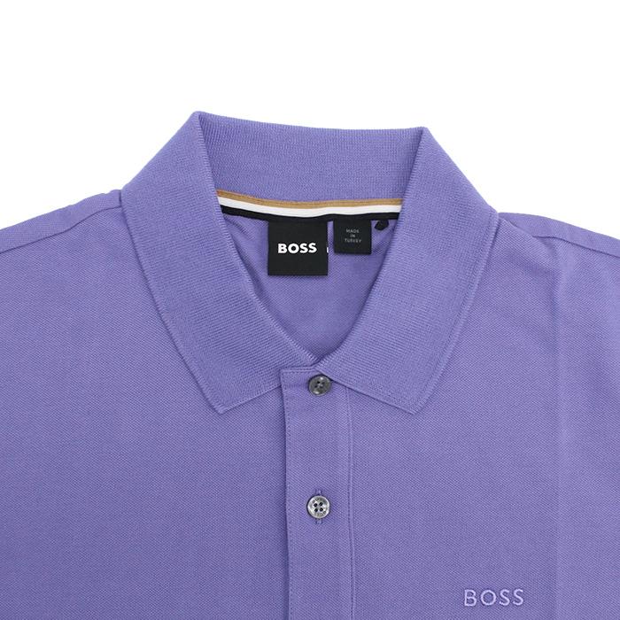 HUGO BOSS ヒューゴ・ボス メンズ ロゴ コットン ポロシャツ ゴルフ 50468301 10241531 539 パープル系 ...