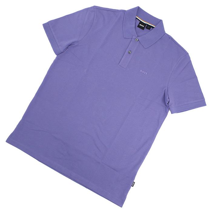 HUGO BOSS ヒューゴ・ボス メンズ ロゴ コットン ポロシャツ ゴルフ 50468301 10241531 539 パープル系 ...