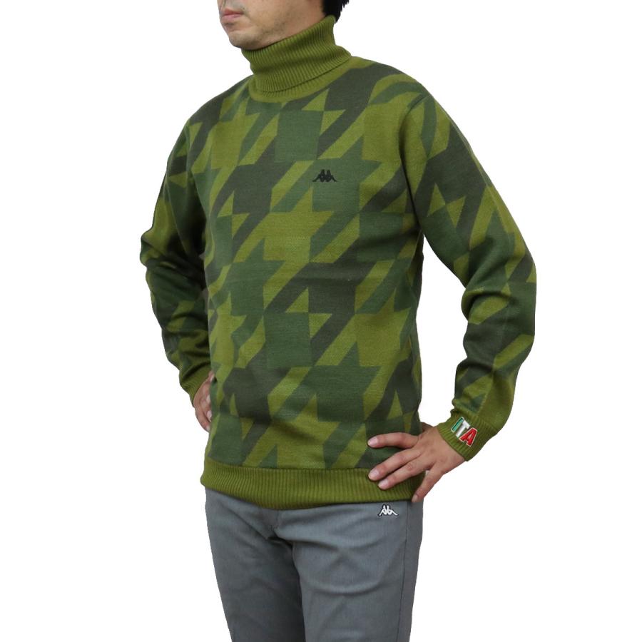 Kappa カッパ KAPPA GOLF メンズ ニット ゴルフウェア KGA21MSW17 OLV カーキ apparel-01 golf ...