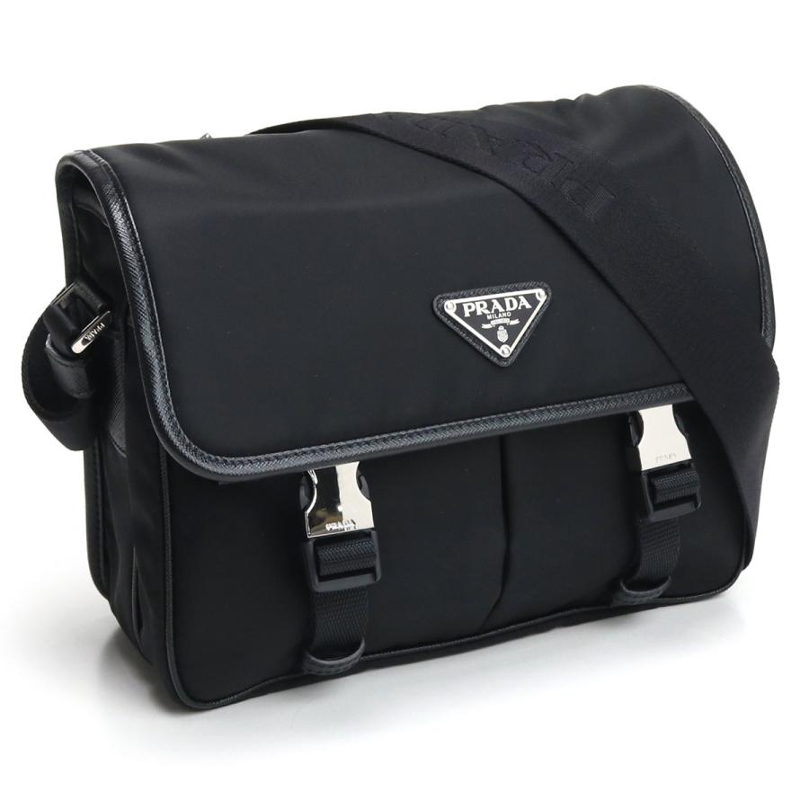 PRADA プラダ 斜め掛け ショルダーバッグ 2VD769 2DMH V XLO F0002 メンズ ブラック : ビッグヒット Yahoo!店 - 通販 - Yahoo!ショッピング