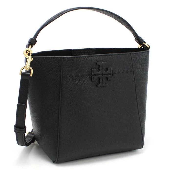 TORY BURCH トリーバーチ MCGRAW ハンドバッグ バケットバッグ 74956 001 BLACK ブラック bag-01 ...