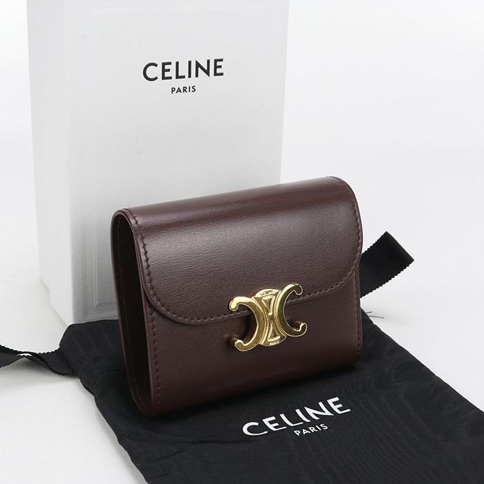 CELINE（セリーヌ） 中古美品 三折財布 10D783DPV.18CH スモール