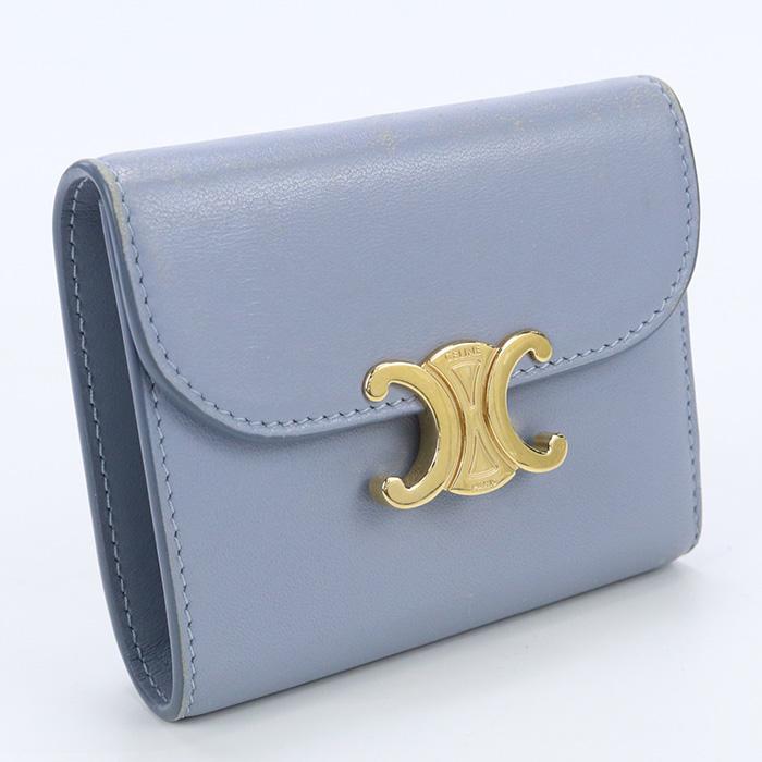 CELINE 中古CELINE トリオンフ スモールウォレット財布 10D78 3DPV ランク：AB us-2 : ビッグヒット Yahoo!店 - 通販 - Yahoo!ショッピング