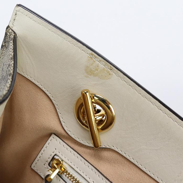 GUCCI 中古GUCCI パドロック GG PVC 479197 ベージュ系 ランク GUCCI 中古GUCCI パドロック GG PVC 479197 ベージュ系 ランク