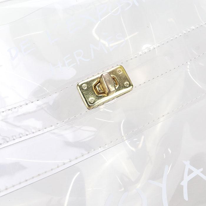 HERMES 中古良品 エルメス ハンドバッグ ビニールケリー レディース クリア : ビッグヒット Yahoo!店 - 通販 - Yahoo ...