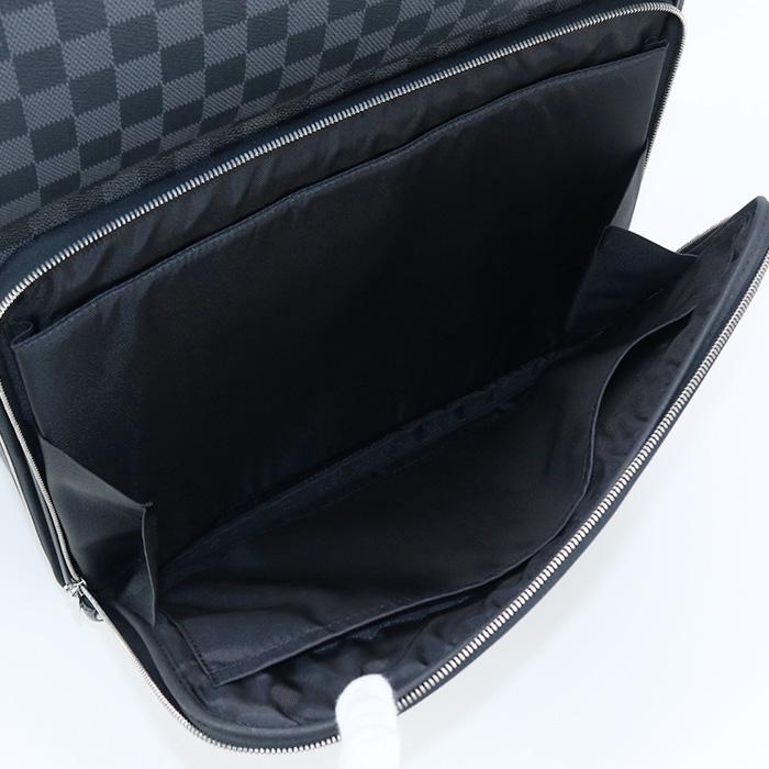 中古ルイヴィトンLOUIS VUITTON グラフィット ペガス55 ダミエ・グラフィット キャリーケース N23300 ブラック ランク ...