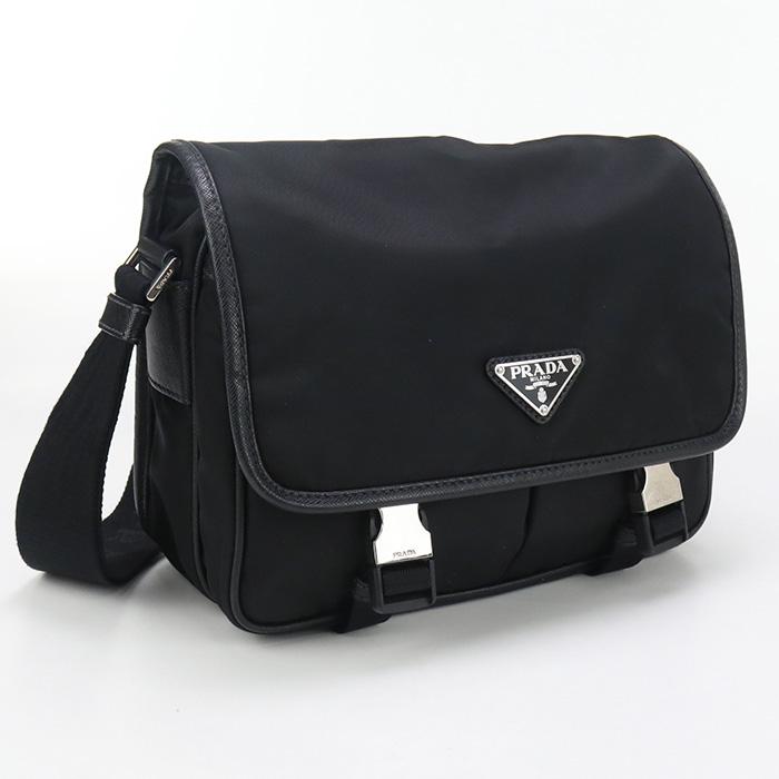 PRADA 中古良品 プラダ 斜め掛け ショルダーバッグ 2VD769 メンズ ブラック : ビッグヒット Yahoo!店 - 通販 - Yahoo!ショッピング