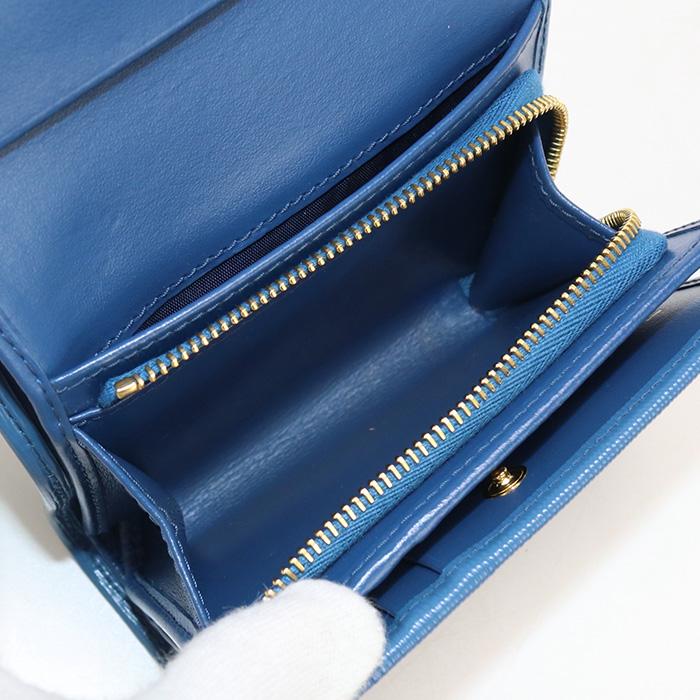 PRADA 中古良品 プラダ 三折財布 三つ折り財布 レディース PRADA 中古良品 プラダ 三折財布 三つ折り財布 レディース