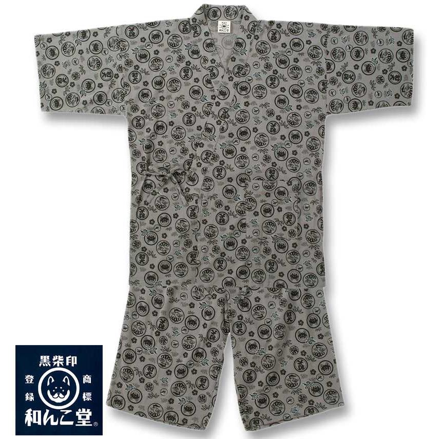 大きいサイズ メンズ 黒柴印和んこ堂 楊柳 総柄 甚平 3L 4L 5L 6L 8L : 大きいサイズの専門店ビックリベロ - 通販 - Yahoo!ショッピング