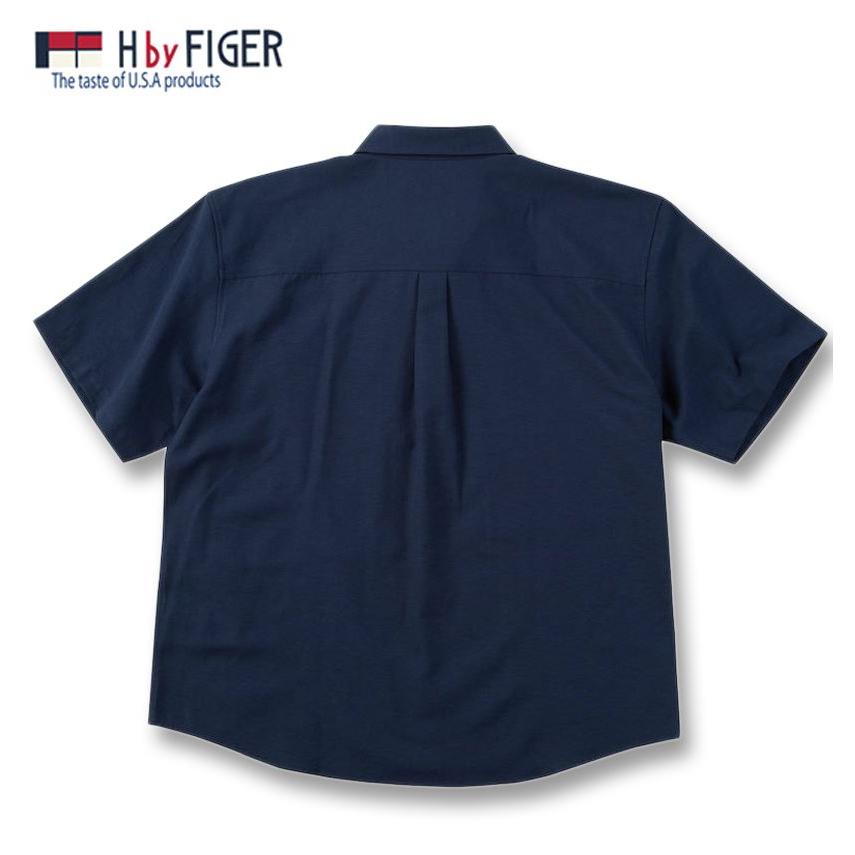 大きいサイズ メンズ H by FIGER CVC オックス 斜め切替 半袖シャツ 3L 4L 5L 6L 8L : 大きいサイズの専門店 ...