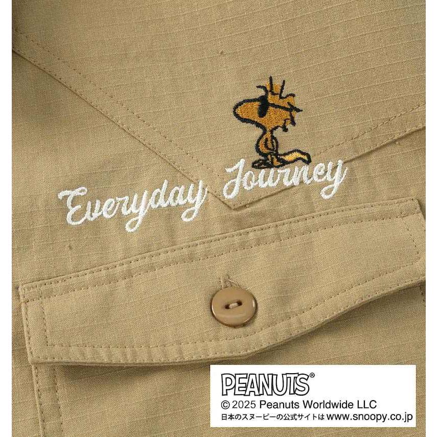 Flag staff 大きいサイズ メンズ FLAGSTAFF×PEANUTS スヌーピー コラボ リップストップ 長袖 シャツ 3L 4L 5L 6L 8L : 大きいサイズの専門店ビック ...