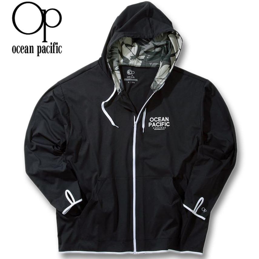 Ocean Pacific 大きいサイズ メンズ OCEAN PACIFIC PEARTEX UV 長袖 フルジップパーカー ラッシュガード 3L 4L 5L 6L 8L : 大きいサイズの ...