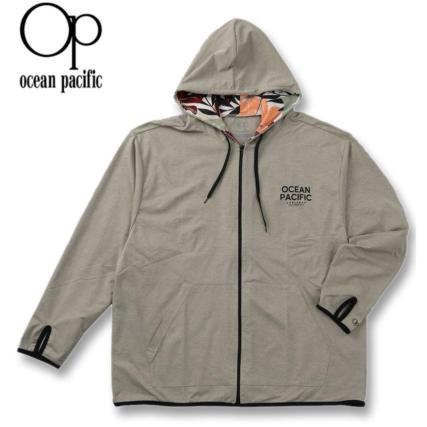 Ocean Pacific 大きいサイズ メンズ OCEAN PACIFIC PEARTEX UV 長袖 フルジップパーカー ラッシュガード 3L 4L 5L 6L 8L : 大きいサイズの ...