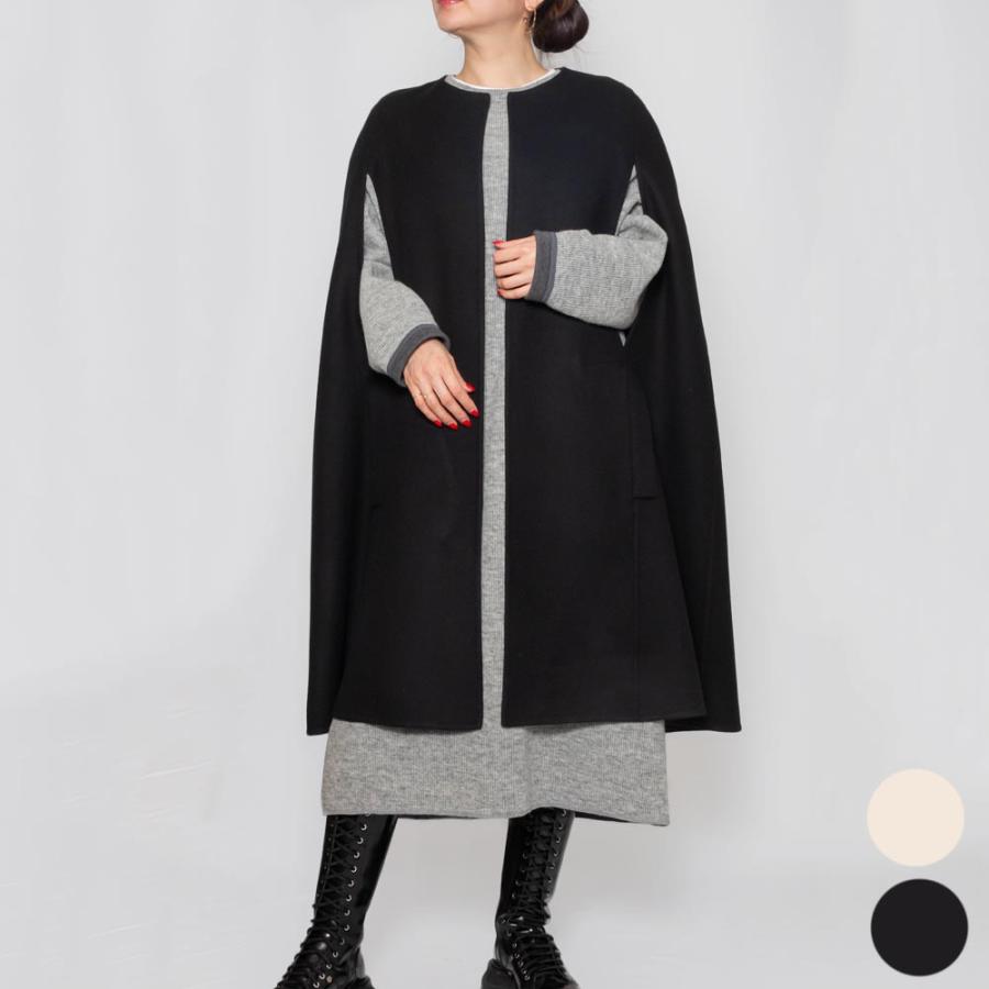 manzoni24マンゾーニ 23PM429/DBW ノーカラーケープ レディース 正規品ならビリエッタ。送料無料 正規品ならビリエッタ。送料無料【SALE50】 : biglietta ...