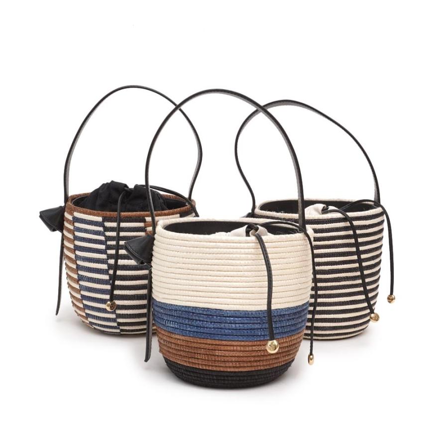 Cesta Collective セスタ コレクティブ BNBC2/9/LNNC1 ボーダーサイザルバスケットバッグ 送料無料 ...