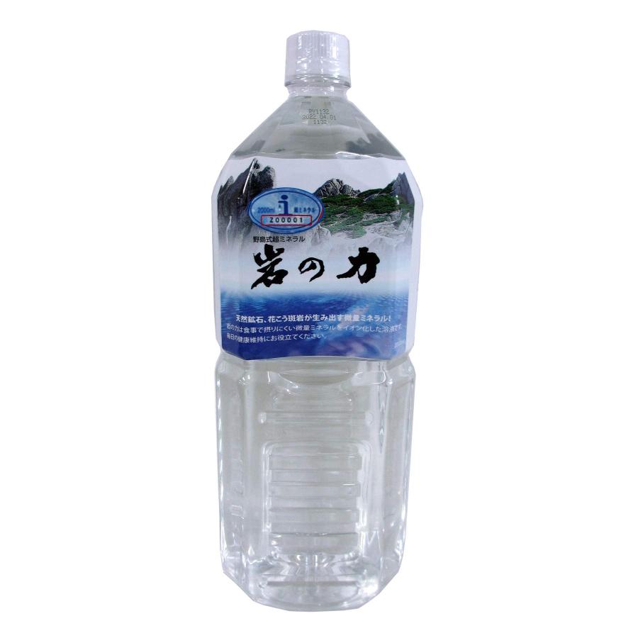 岩の力 野島式超ミネラル水 2000ml ミネラルウォーター 2L : ビッグマロン - 通販 - Yahoo!ショッピング