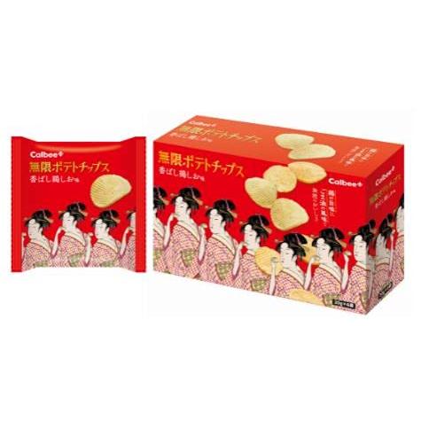 カルビー 無限ポテトチップス 香ばし鶏しお味 120g（20g×6袋） アンテナショップ「カルビープラス」限定販売商品 : ビッグマロン - 通販 - Yahoo!ショッピング