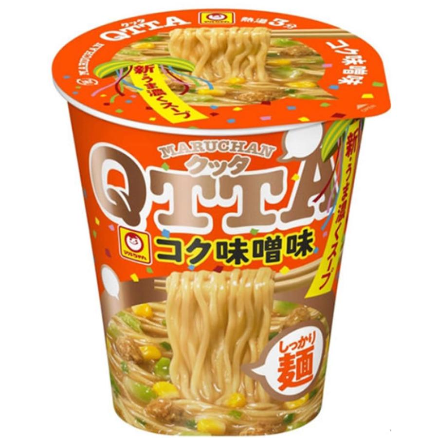 東洋水産 マルちゃん QTTA 6種アソート コクしょうゆ味、コク味噌味、シーフード味 75g、サワークリームオニオン味 82g、豚キムチ味 76g、 : ビッグマロン - 通販 ...