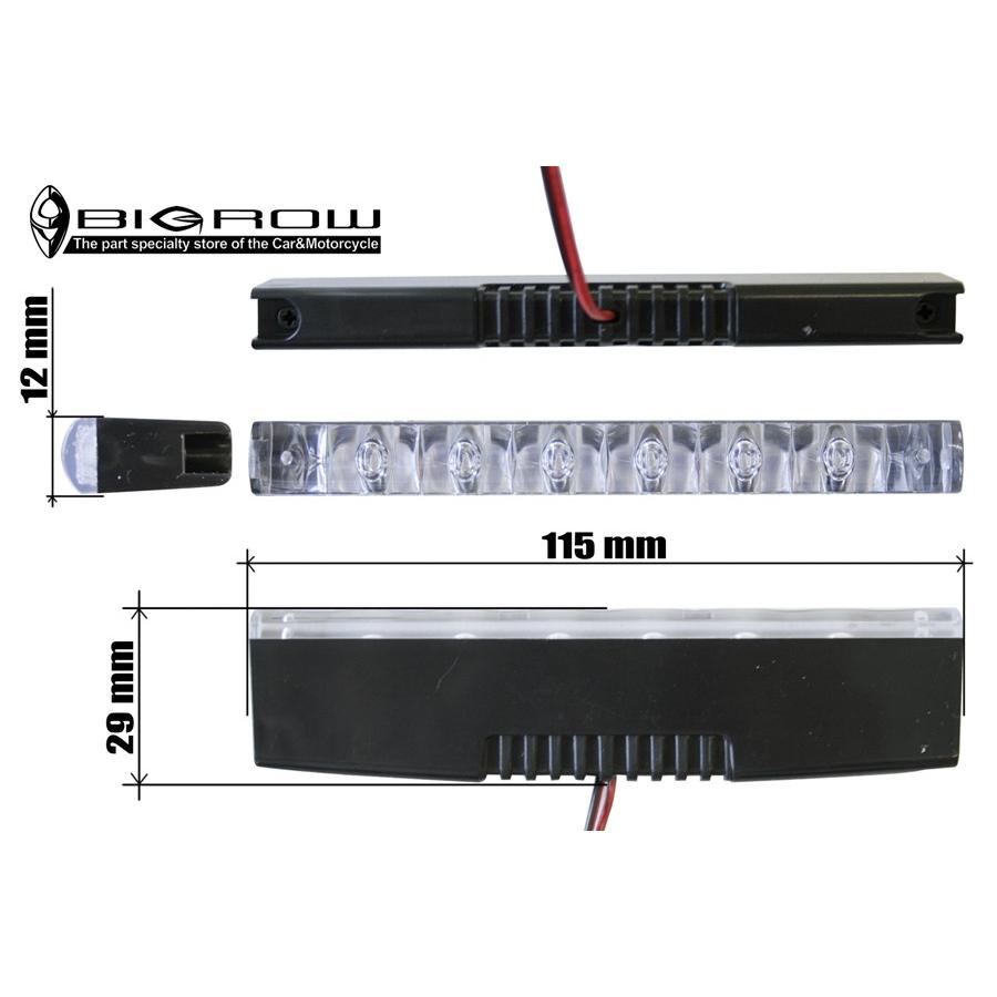 LEDデイライト ・ブルー 高輝度6LED : ビッグロウYahoo!ショップ - 通販 - Yahoo!ショッピング