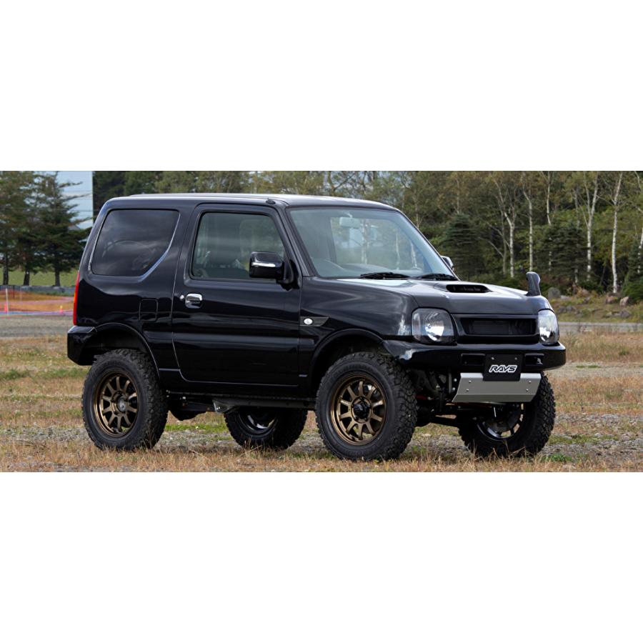 RAYS レイズ A LAP-J ジムニー 5.5J-16 +20 5H139.7 ブラック/リムDC & トーヨー オープンカントリー H/TII 215/70R16 : ビッグラン市毛 ...