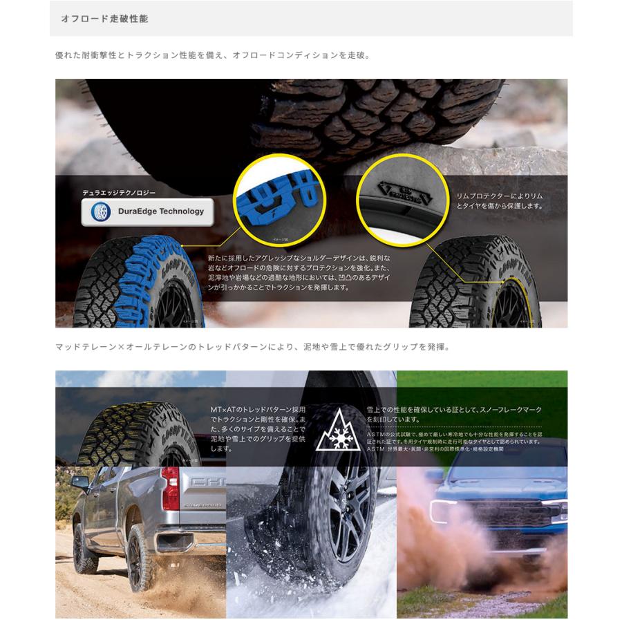 4X4エンジニアリング Air/G Rocks ジムニー シエラ 6.0J-16 -5 5H139.7 マットブラック/リムDC & グッドイヤー ラングラー DURA TRAC RT 225 ...