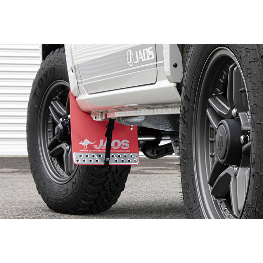 JAOS ジャオス マッドガードIII リヤスポーツカウル+BATTLEZ マフラー ZS / TC用 1台分 レッド 2018.07-24.04 ジムニー JB64系 B621513FB ...
