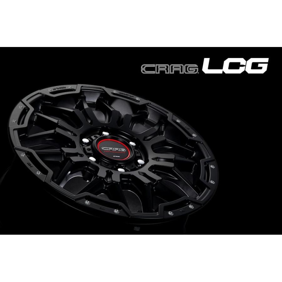 WORK ワーク CRAG LCG ランクル300 8.0J-18 +52 6H139.7 ブラックカットクリアブラックピアスマシニング & BFGoodrich Trail-Terrain ...