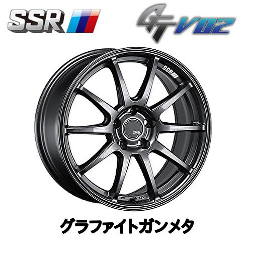 SSR GTV02 for import ジーティーブイゼロツー フォー インポート 8.0J-18 +45 5H112 グラファイトガンメタ 4本セット 送料無料 : gtv02-8j-18 ...