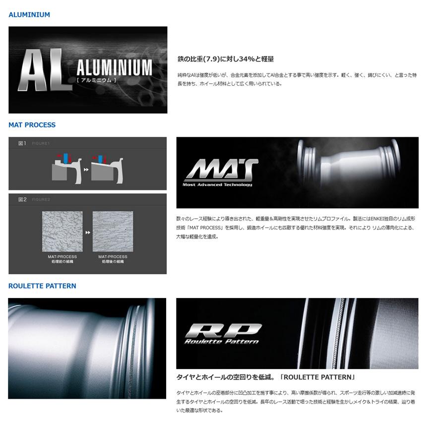 ENKEI Performance Line エンケイパフォーマンス ライン PF01 7.0J-18 +48 5H100 スパークルシルバー お得な4本セット 送料無料 :PF01-SS ...