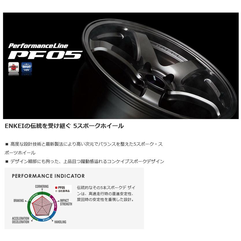 ENKEI Performance Line エンケイパフォーマンス ライン PF05 7.0J-17 +45 5H100 ホワイト 4本セット 送料無料 : ビッグラン市毛ヤフーショップ ...