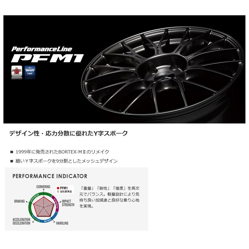 ENKEI Performance Line エンケイパフォーマンス ライン PFM1 7.5J-18 +48 5H100 ダークシルバー 2本以上ご注文にて送料無料 : ビッグラン市毛ヤフー ...