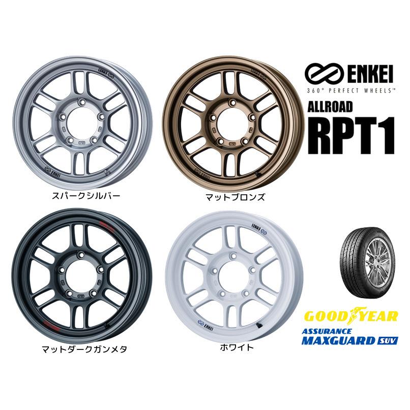 ENKEI エンケイ ALLROAD RPT1 ジムニー シエラ 6.0J-16 ±0 5H139.7 選べるホイールカラー & グッドイヤー ASSURANCE MAXGUARD SUV ...