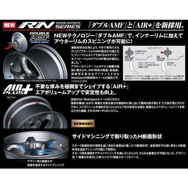 WedsSport ウェッズスポーツ RN-05M 9.5J-18 +45 5H100 グロスブラック GLOSS BLACK 日本製 お得な ...