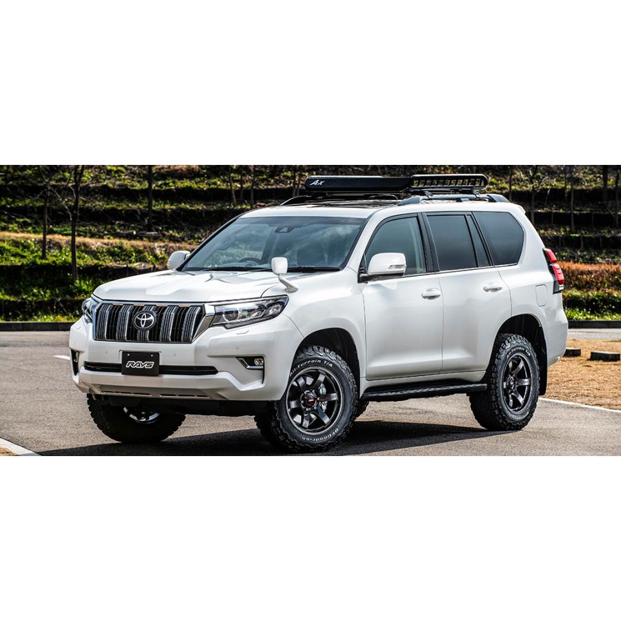 RAYS レイズ Gram Lights 57DR-X 150系 プラド 8.0J-18 +20 6H139.7 スーパーダークガンメタ & ブリヂストン デューラー A/T002 265 ...