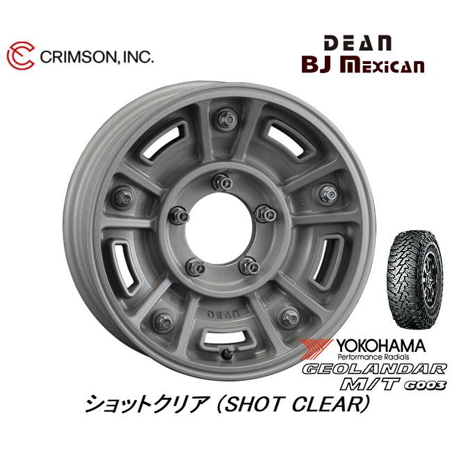 CRIMSON クリムソン DEAN BJ MEXICAN ジムニー 5.5J-16 +20 5H139.7 ショットクリア & ヨコハマ GEOLANDAR M/T G003 195R16C ...