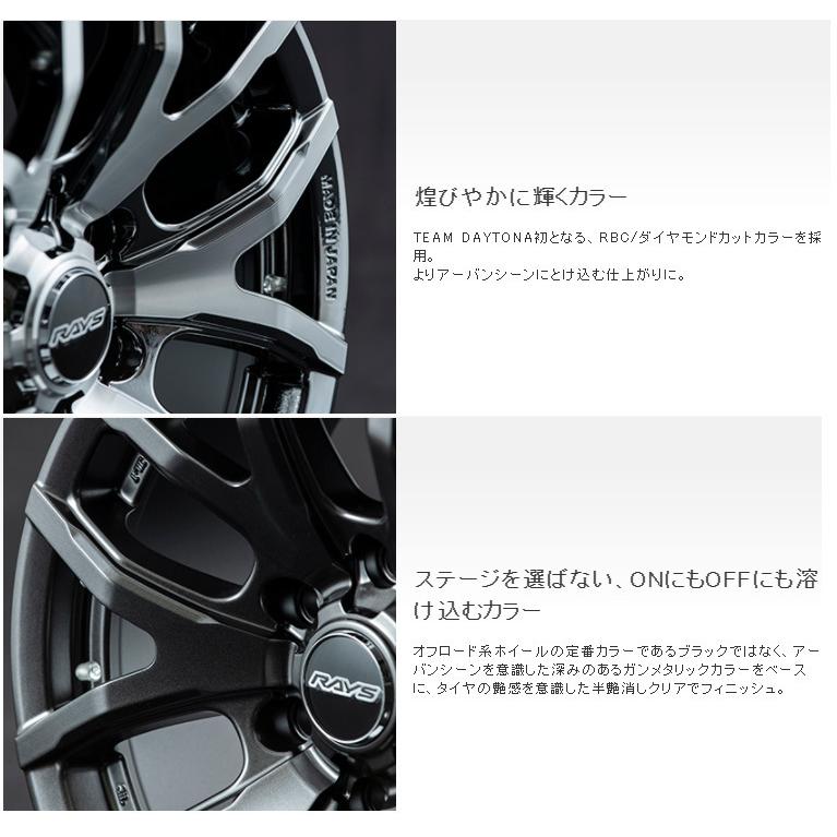 TEAM DAYTONA RAYS レイズ F6 Gain 8.0J-17 +20 6H139.7 セミグロススーパ−ガンメタ AOL 1本価格 4本以上ご注文にて送料無料 : ビッグラン市毛 ...